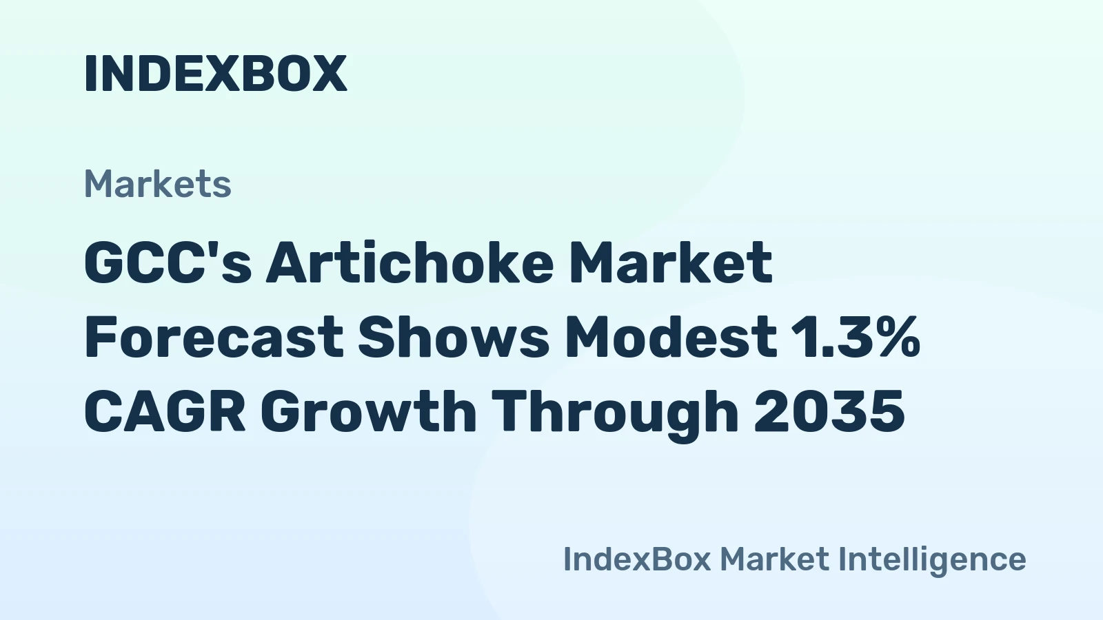 GCC's Artichoke Market Forecast Shows Modest 1.3% CAGR Growth Through 2035