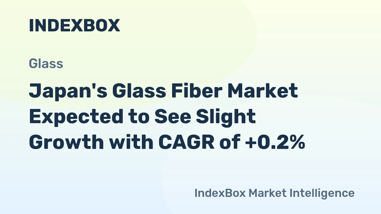Japan's Glass Fiber Market Expected to See Slight Growth with CAGR of +0.2%