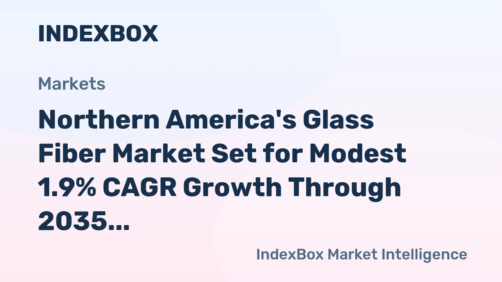 Northern America's Glass Fiber Market Set for Modest 1.9% CAGR Growth Through 2035