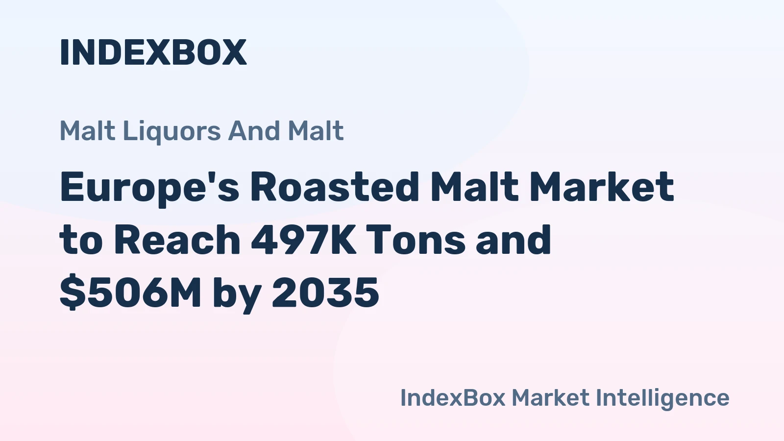 Europe's Roasted Malt Market to Reach 497K Tons and $506M by 2035