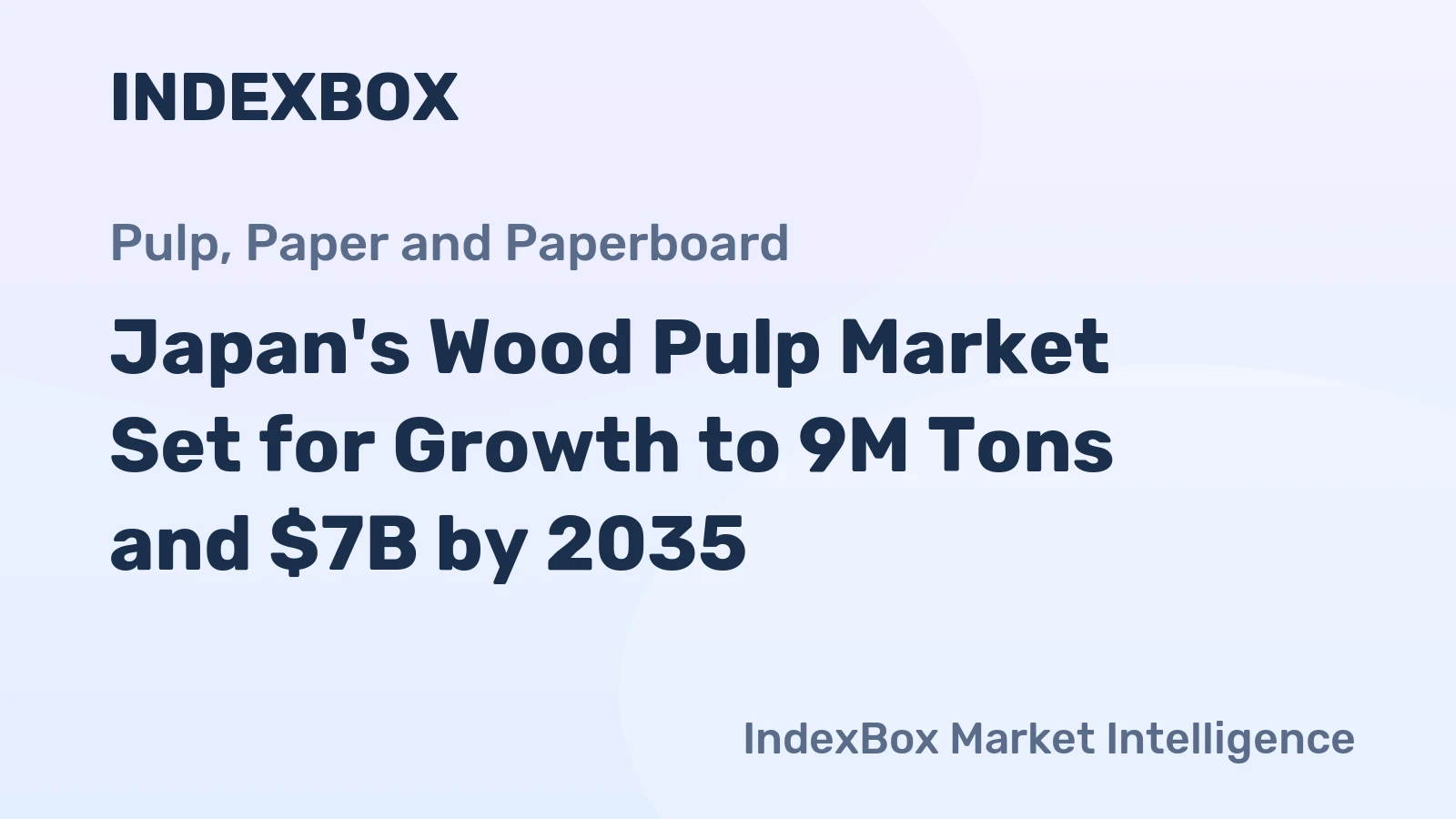 Japan's Wood Pulp Market Set for Growth to 9M Tons and $7B by 2035