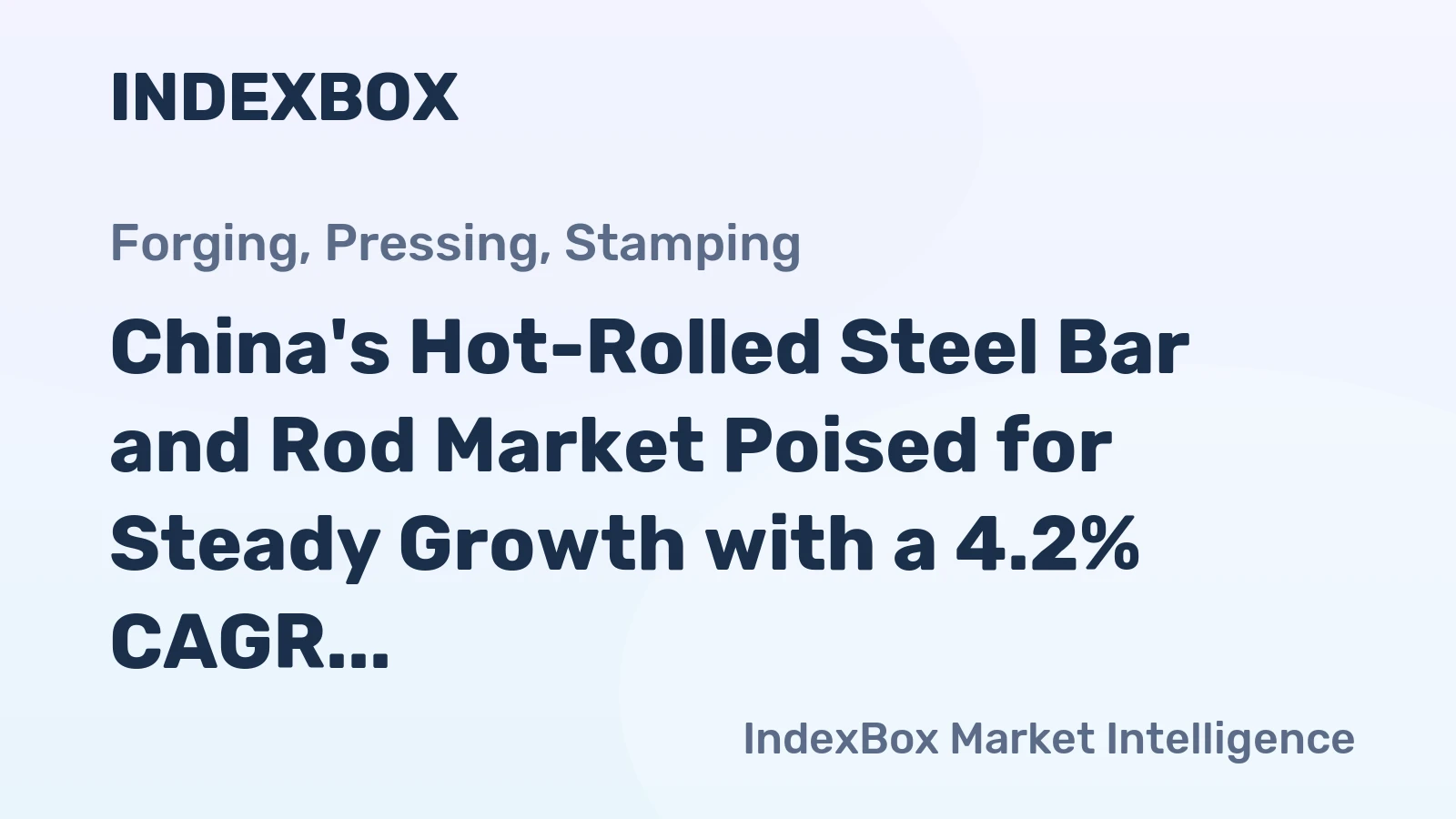 China's Hot-Rolled Steel Bar and Rod Market Poised for Steady Growth with a 4.2% CAGR in Value Through 2035