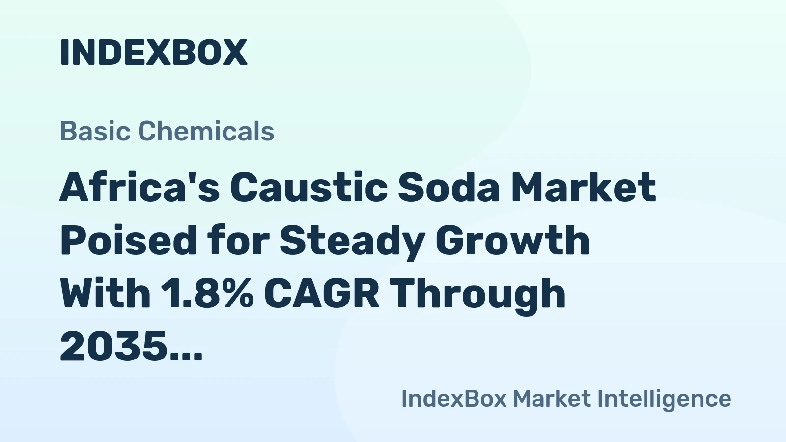 Africa's Caustic Soda Market Poised for Steady Growth With 1.8% CAGR Through 2035