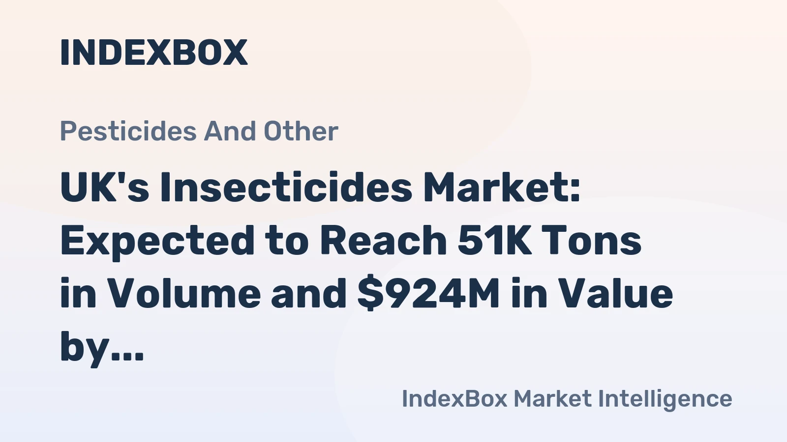 UK's Insecticides Market: Expected to Reach 51K Tons in Volume and $924M in Value by 2035
