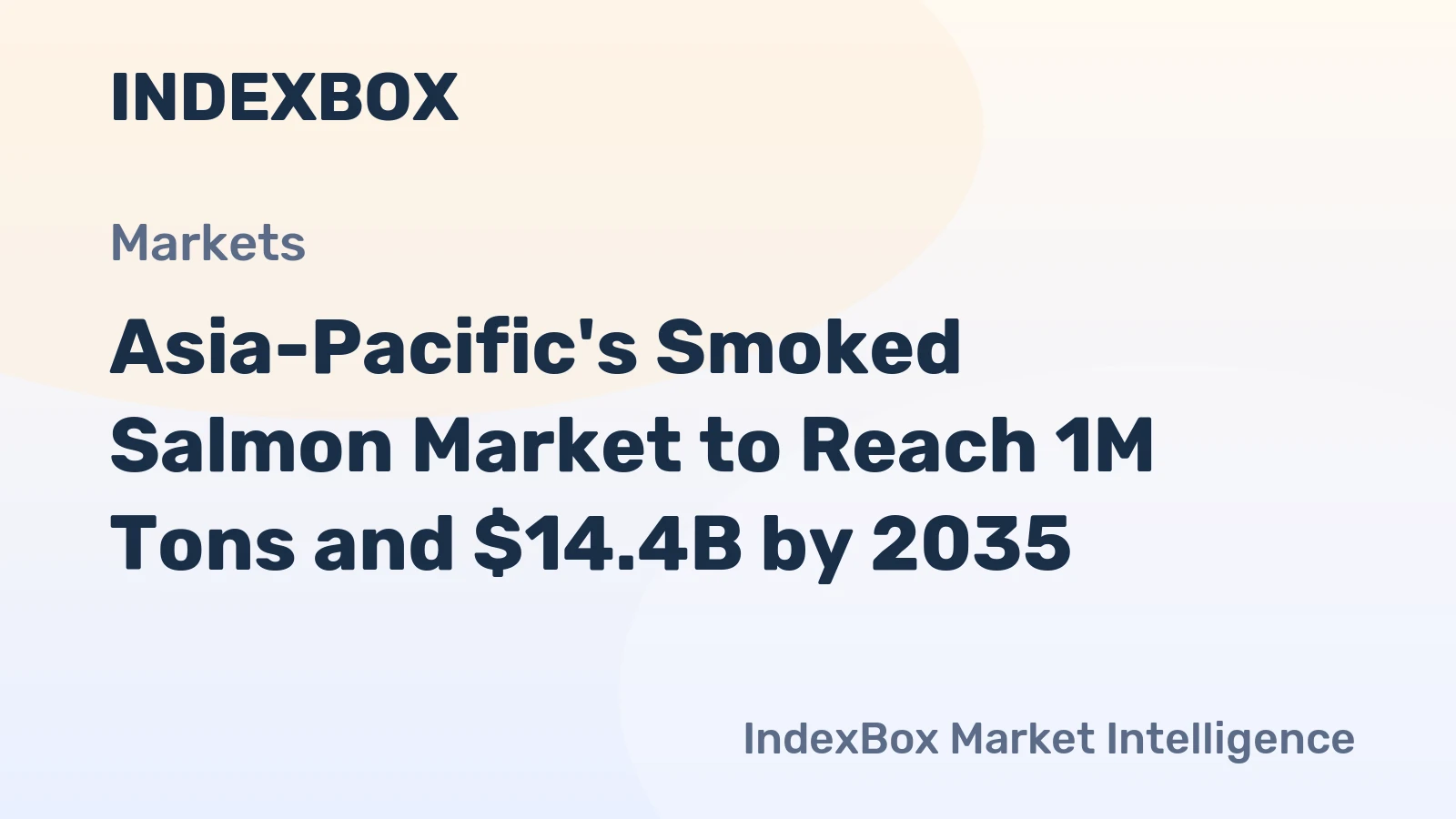 Asia-Pacific's Smoked Salmon Market to Reach 1M Tons and $14.4B by 2035