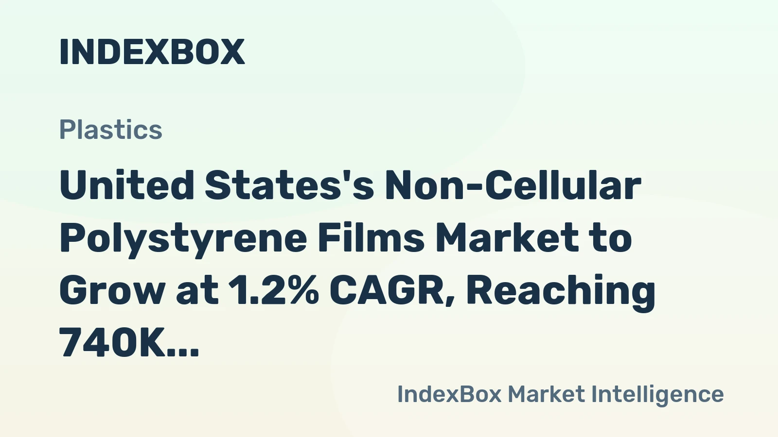 United States's Non-Cellular Polystyrene Films Market to Grow at 1.2% CAGR, Reaching 740K Tons by 2035