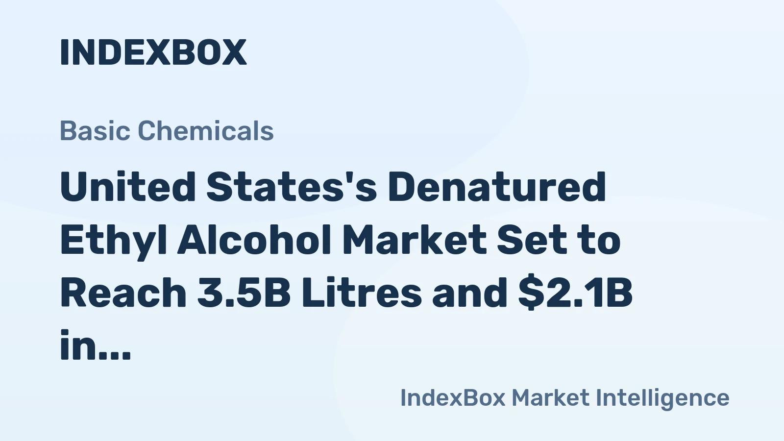 United States's Denatured Ethyl Alcohol Market Set to Reach 3.5B Litres and $2.1B in Value by 2035