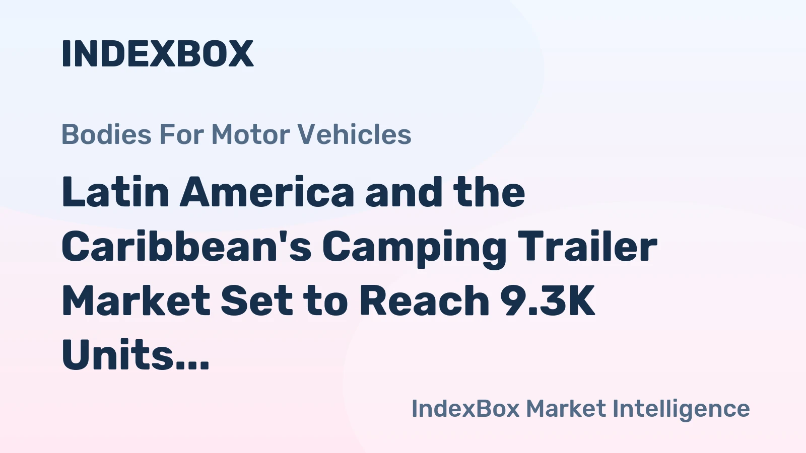 Latin America and the Caribbean's Camping Trailer Market Set to Reach 9.3K Units and $148M by 2035