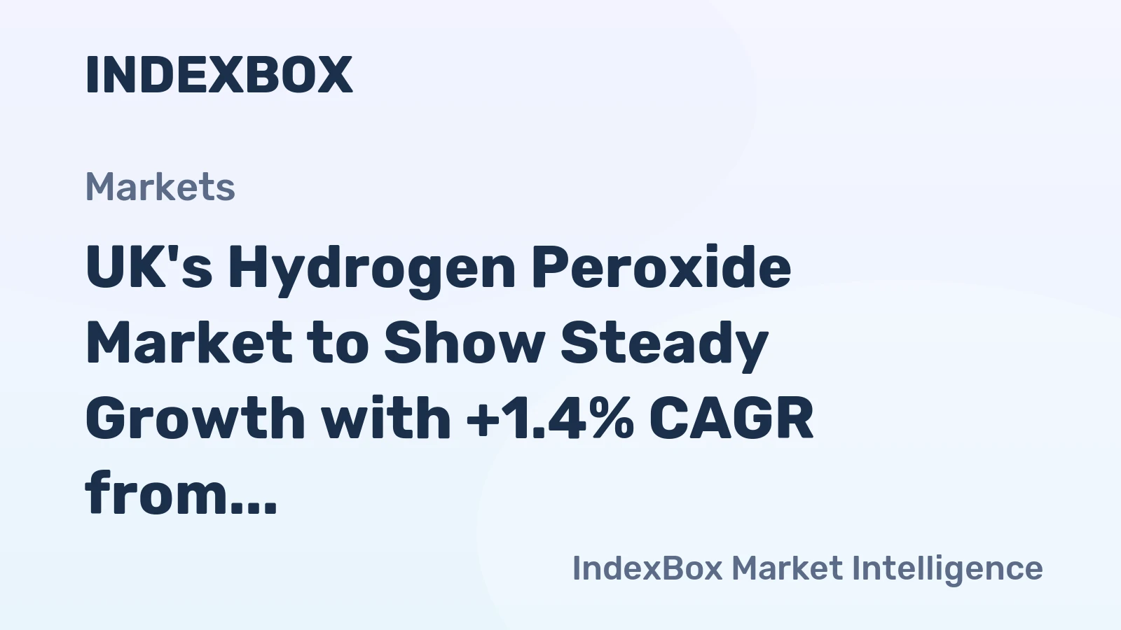 UK's Hydrogen Peroxide Market to Show Steady Growth with +1.4% CAGR from 2024 to 2035