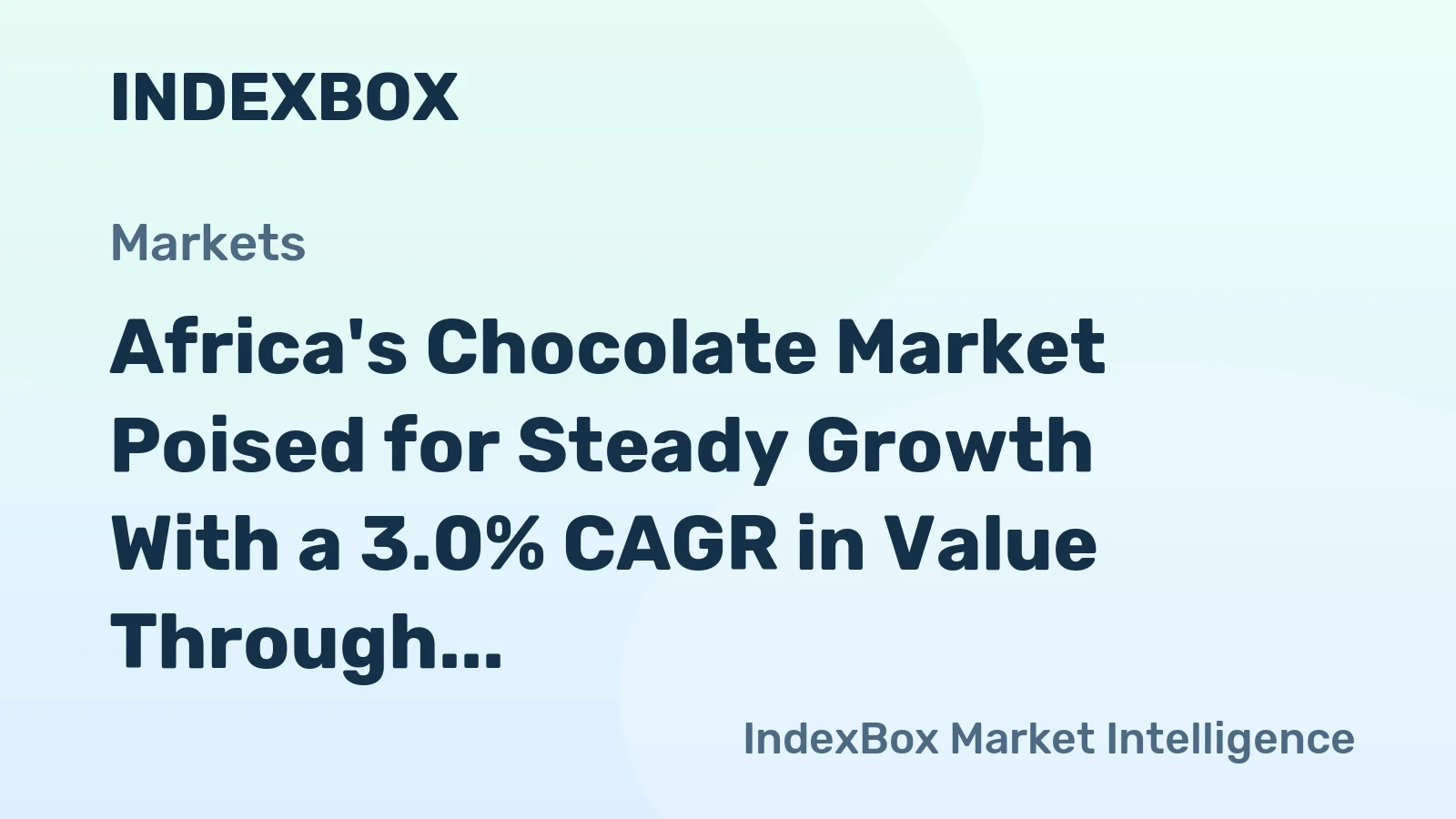 Africa's Chocolate Market Poised for Steady Growth With a 3.0% CAGR in Value Through 2035
