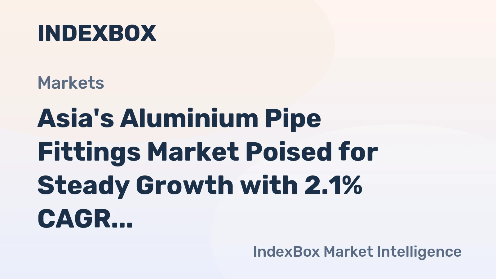 Asia's Aluminium Pipe Fittings Market Poised for Steady Growth with 2.1% CAGR Through 2035