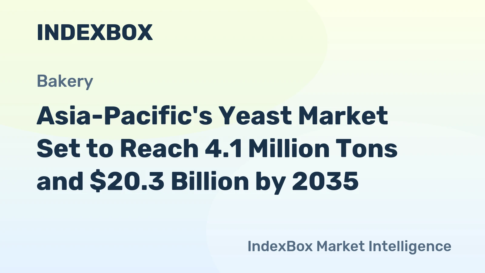 Asia-Pacific's Yeast Market Set to Reach 4.1 Million Tons and $20.3 Billion by 2035