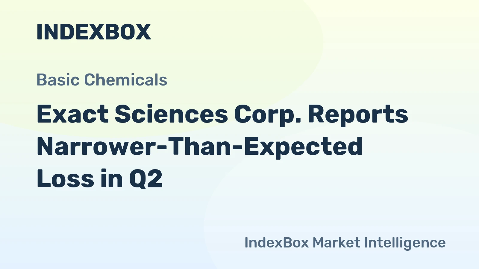 Exact Sciences Corp. Reports Narrower-Than-Expected Loss in Q2