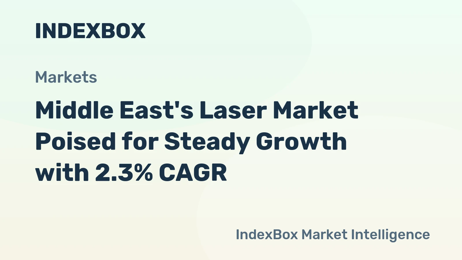 Middle East's Laser Market Poised for Steady Growth with 2.3% CAGR