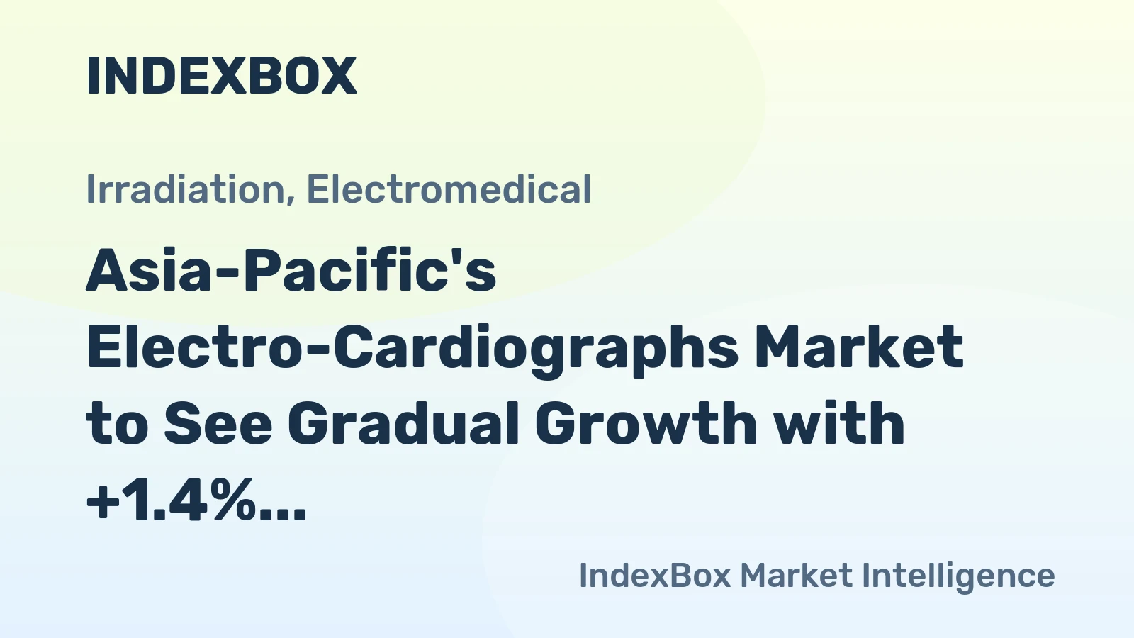 Asia-Pacific's Electro-Cardiographs Market to See Gradual Growth with +1.4% CAGR over Next Decade