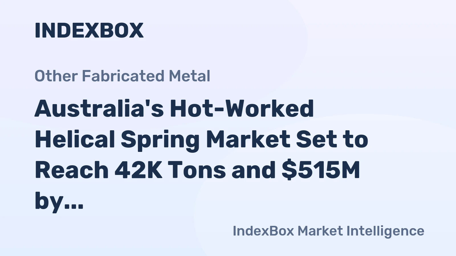 Australia's Hot-Worked Helical Spring Market Set to Reach 42K Tons and $515M by 2035