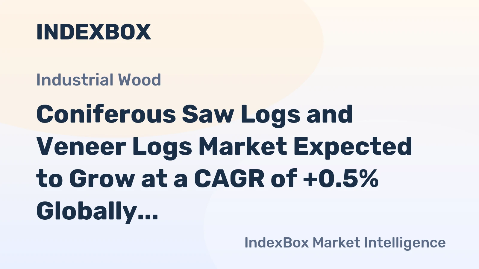 Coniferous Saw Logs and Veneer Logs Market Expected to Grow at a CAGR of +0.5% Globally