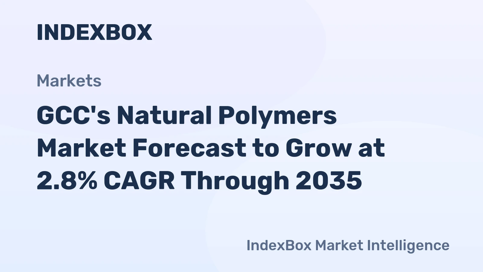 GCC's Natural Polymers Market Forecast to Grow at 2.8% CAGR Through 2035