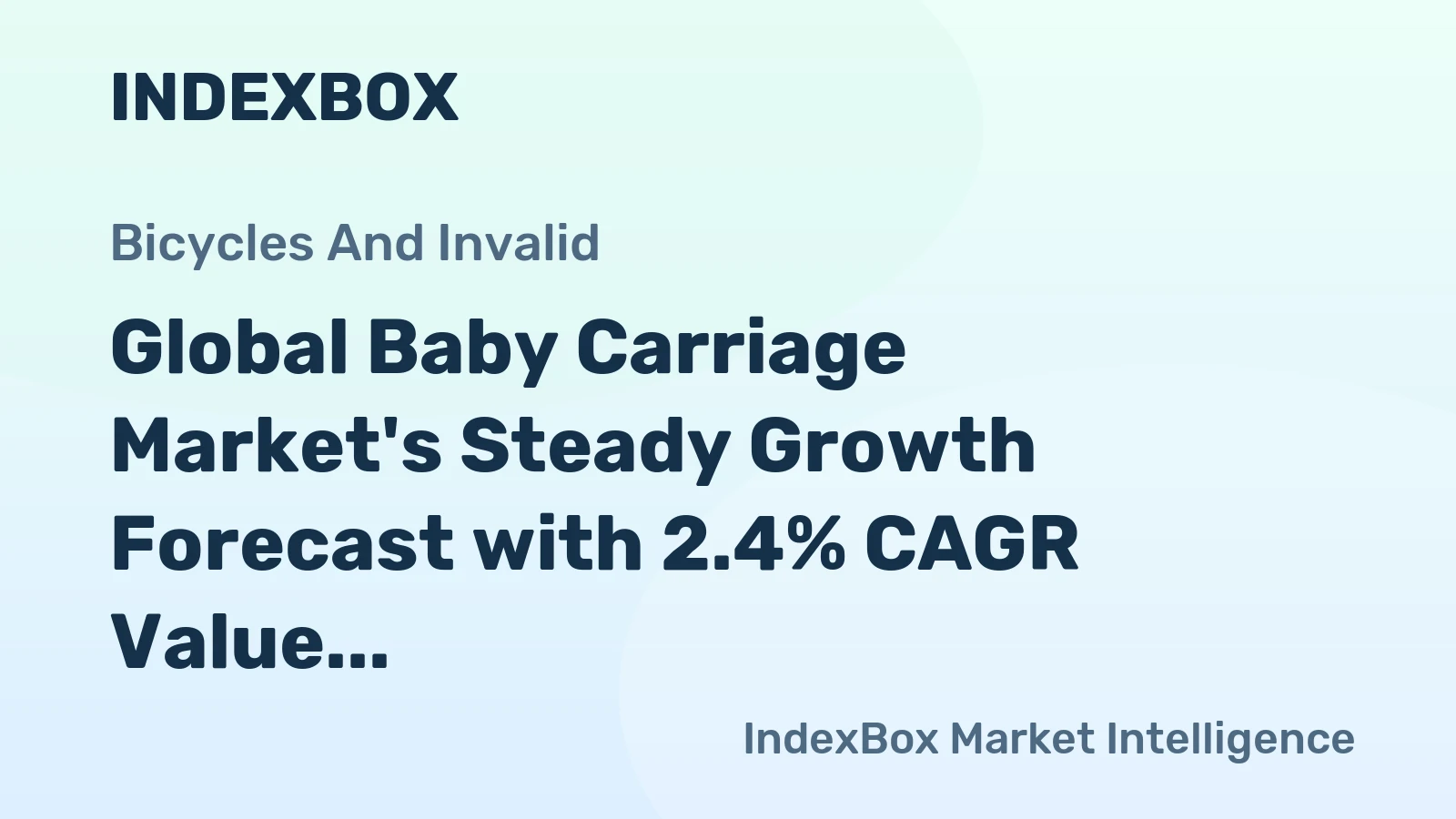 Global Baby Carriage Market's Steady Growth Forecast with 2.4% CAGR Value Increase