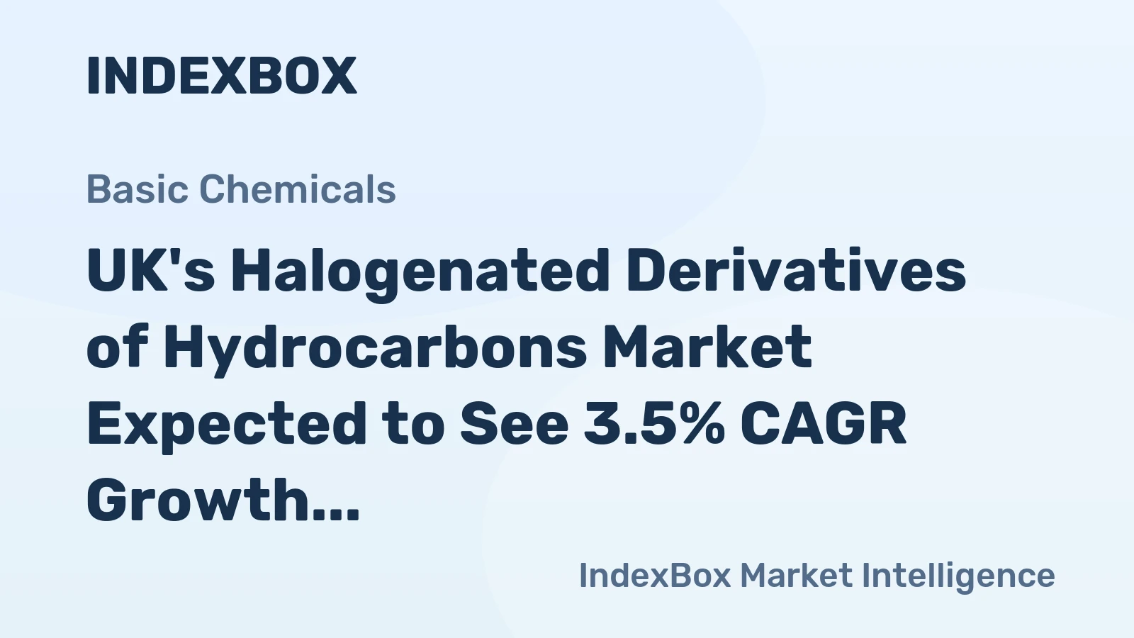 UK's Halogenated Derivatives of Hydrocarbons Market Expected to See 3.5% CAGR Growth Through 2035