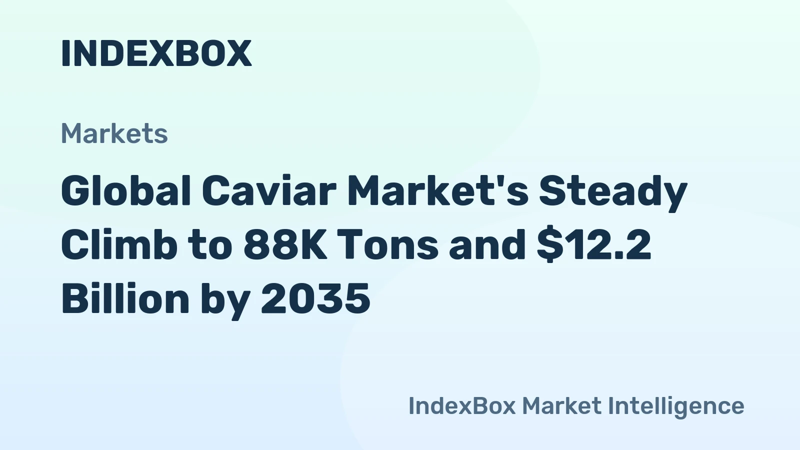 Global Caviar Market's Steady Climb to 88K Tons and $12.2 Billion by 2035