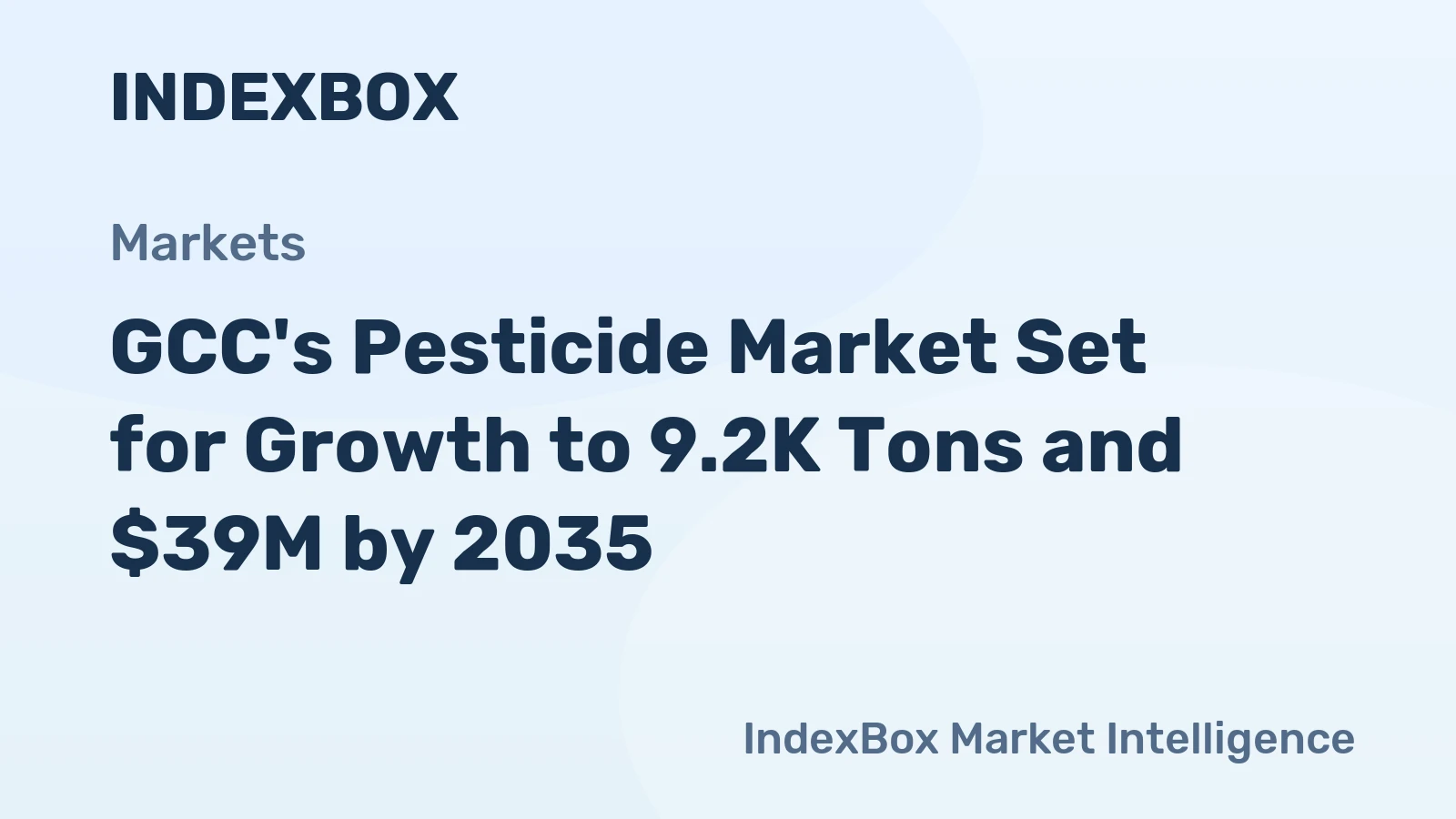 GCC's Pesticide Market Set for Growth to 9.2K Tons and $39M by 2035