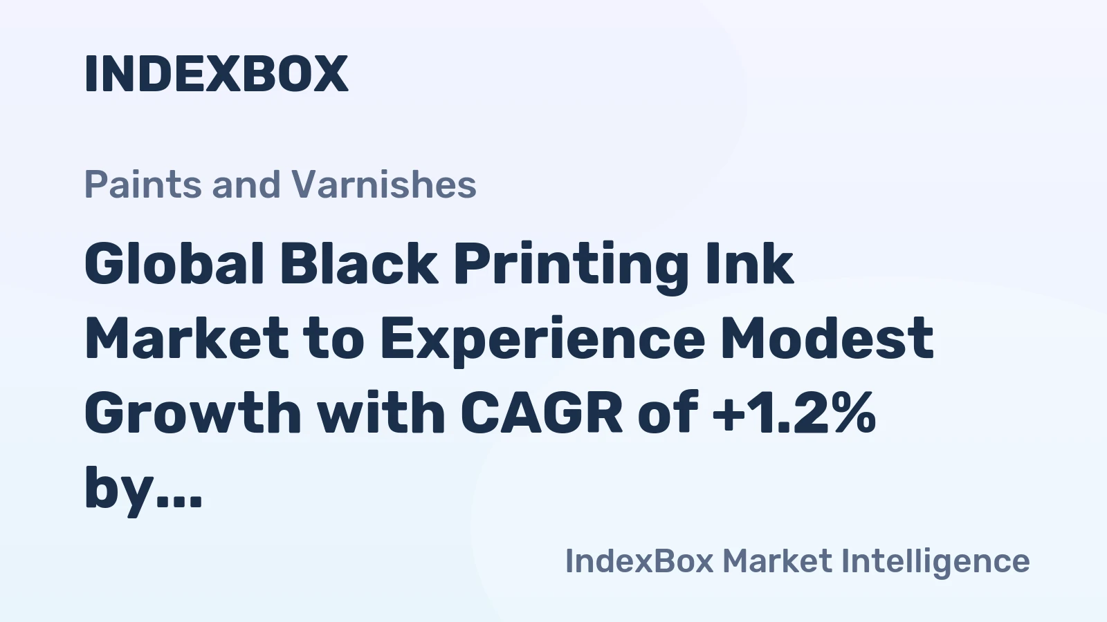 Global Black Printing Ink Market to Experience Modest Growth with CAGR of +1.2% by 2035