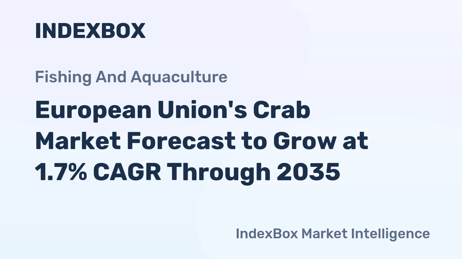 European Union's Crab Market Forecast to Grow at 1.7% CAGR Through 2035