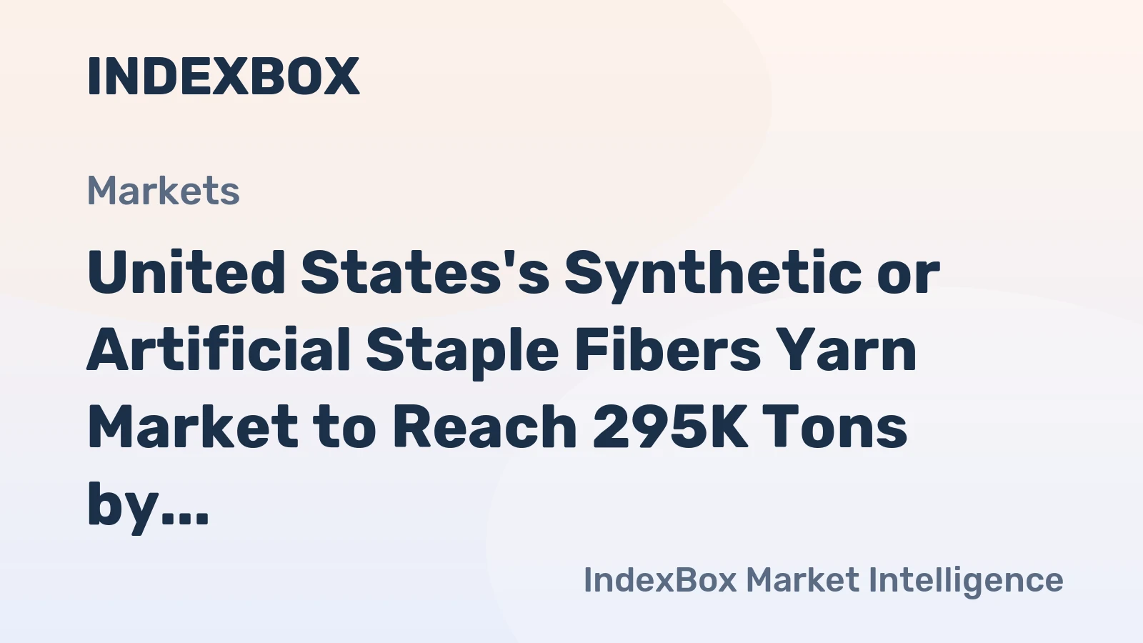 United States's Synthetic or Artificial Staple Fibers Yarn Market to Reach 295K Tons by 2035, Valued at $992M
