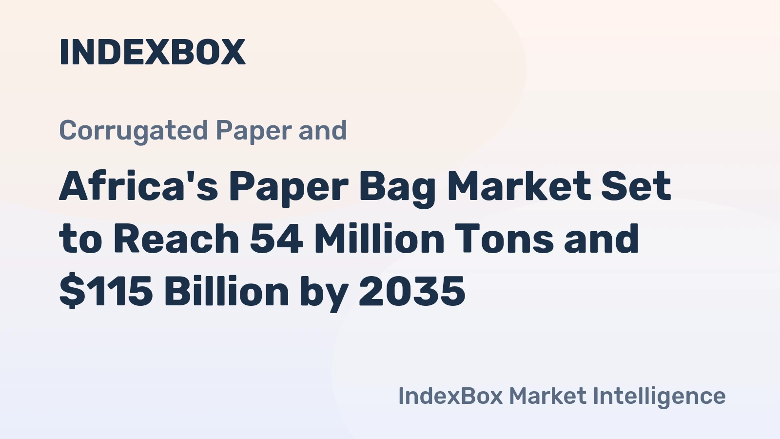 Africa's Paper Bag Market Set to Reach 54 Million Tons and $115 Billion by 2035