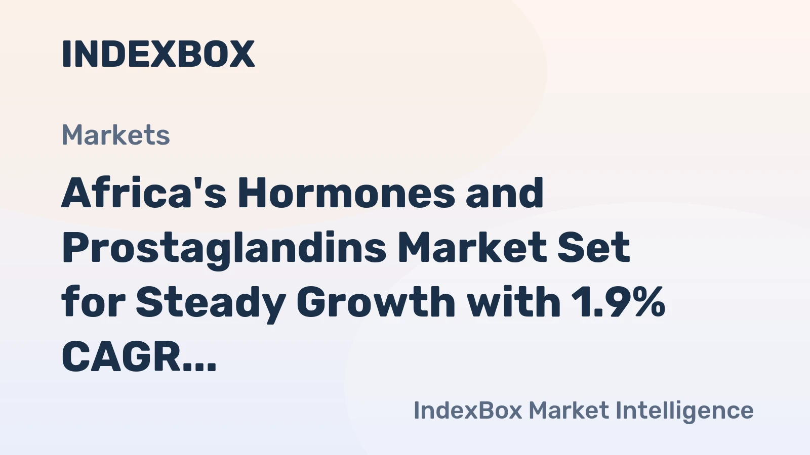 Africa's Hormones and Prostaglandins Market Set for Steady Growth with 1.9% CAGR Through 2035