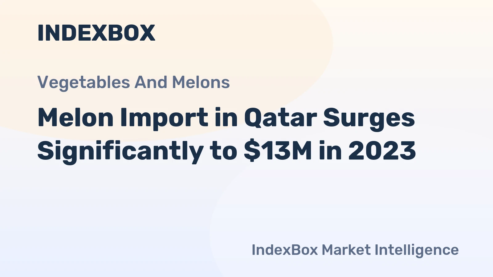 Melon Import in Qatar Surges Significantly to $13M in 2023
