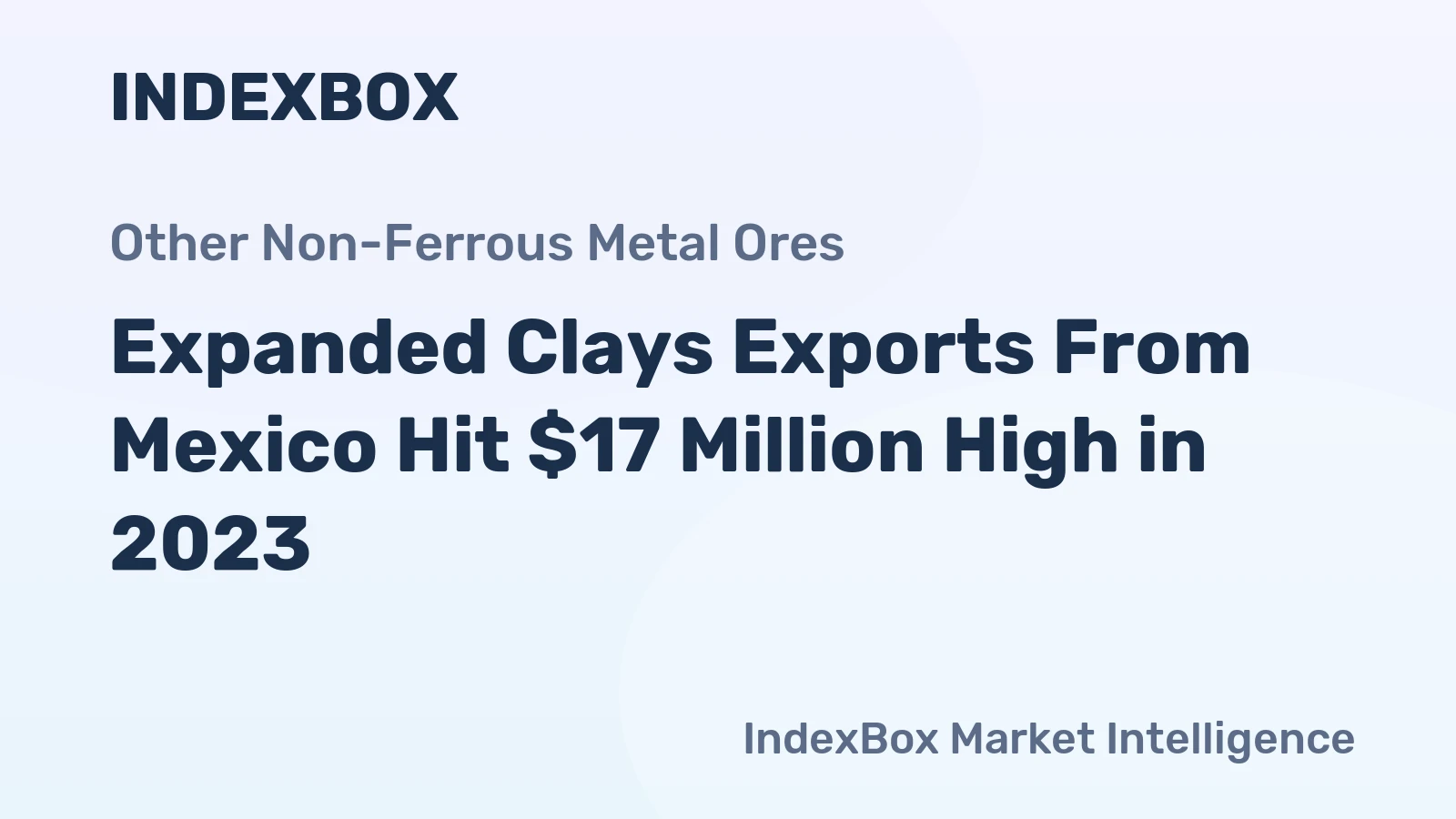 Expanded Clays Exports From Mexico Hit $17 Million High in 2023