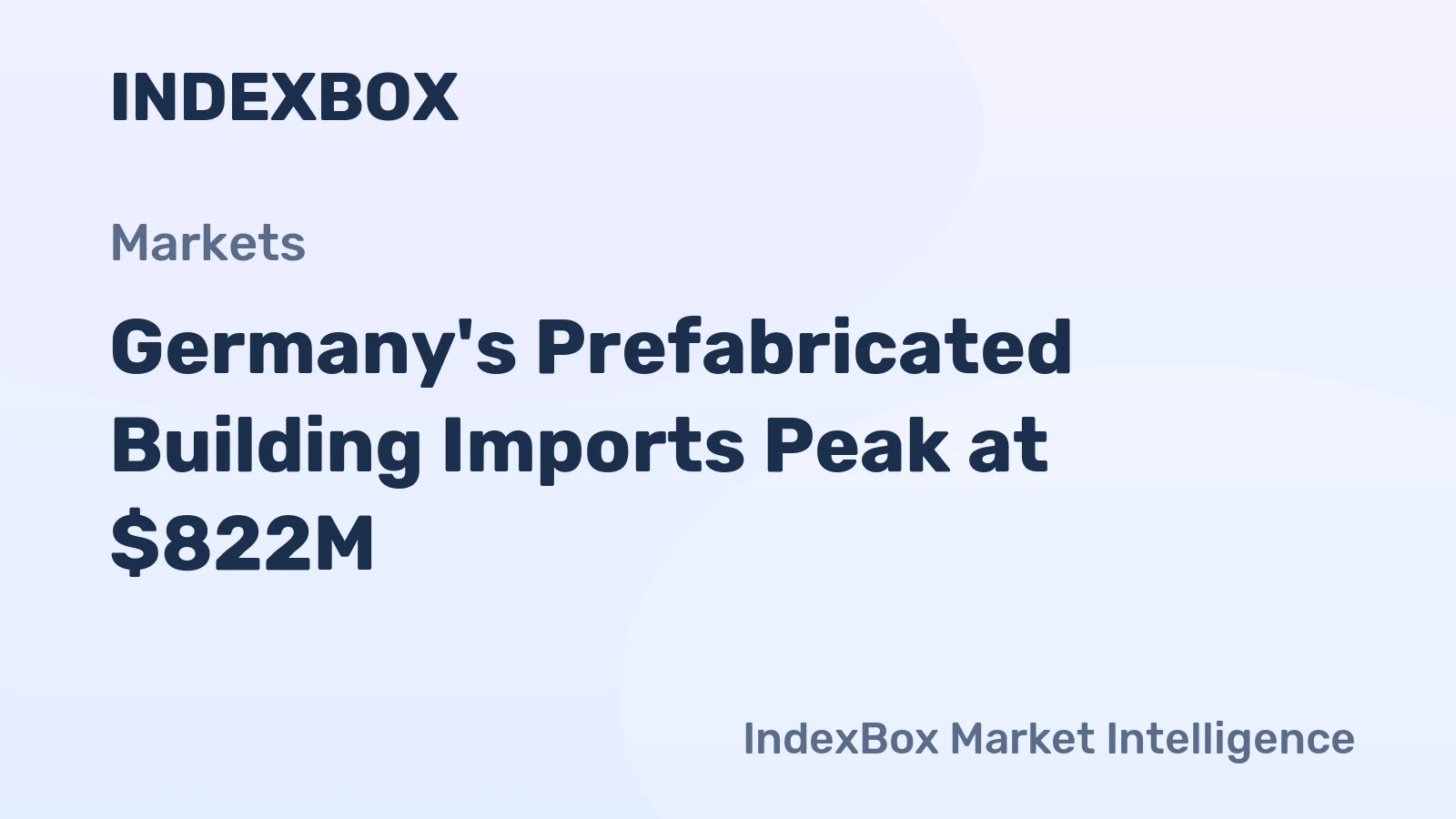 Germany's Prefabricated Building Imports Peak at $822M