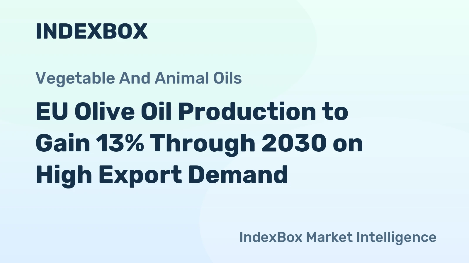 EU Olive Oil Production to Gain 13% Through 2030 on High Export Demand