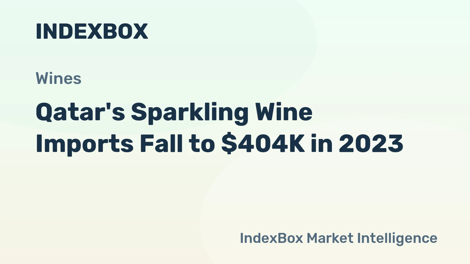 Qatar's Sparkling Wine Imports Fall to $404K in 2023