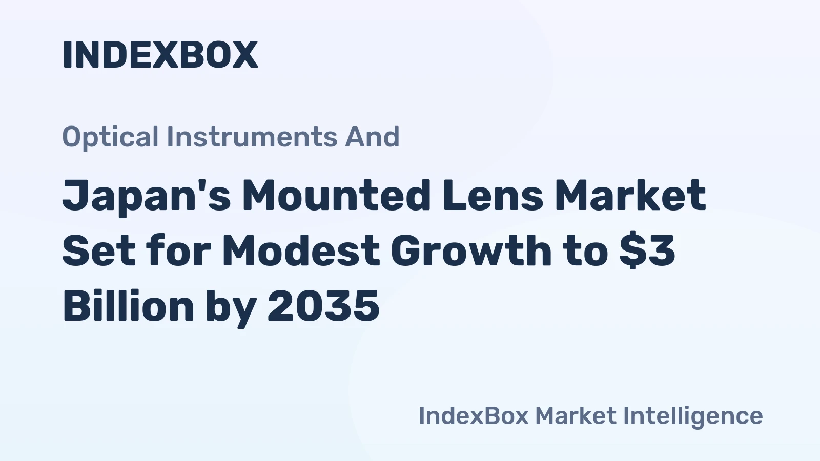 Japan's Mounted Lens Market Set for Modest Growth to $3 Billion by 2035
