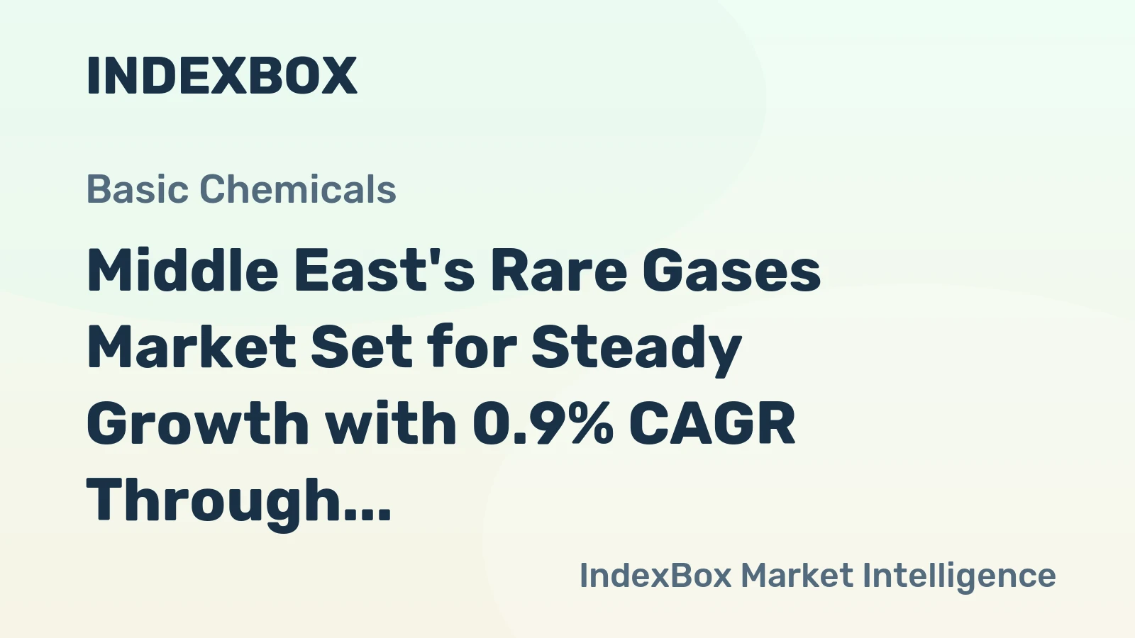 Middle East's Rare Gases Market Set for Steady Growth with 0.9% CAGR Through 2035