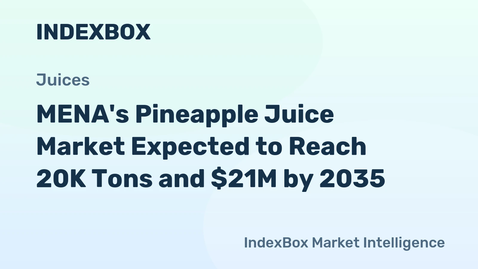 MENA's Pineapple Juice Market Expected to Reach 20K Tons and $21M by 2035