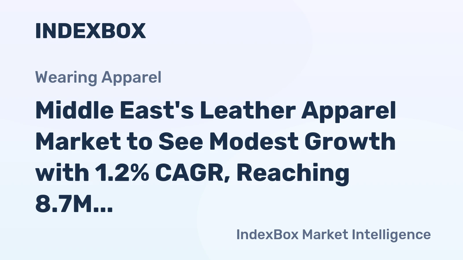 Middle East's Leather Apparel Market to See Modest Growth with 1.2% CAGR, Reaching 8.7M Units and $680M by 2035