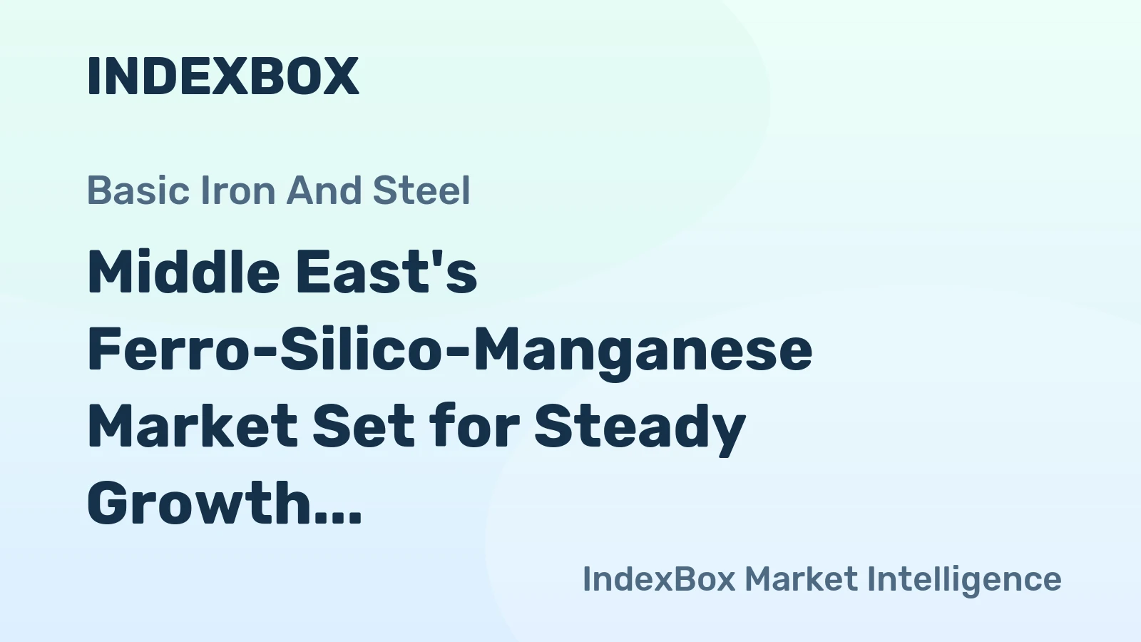 Middle East's Ferro-Silico-Manganese Market Set for Steady Growth with 2.8% CAGR Through 2035