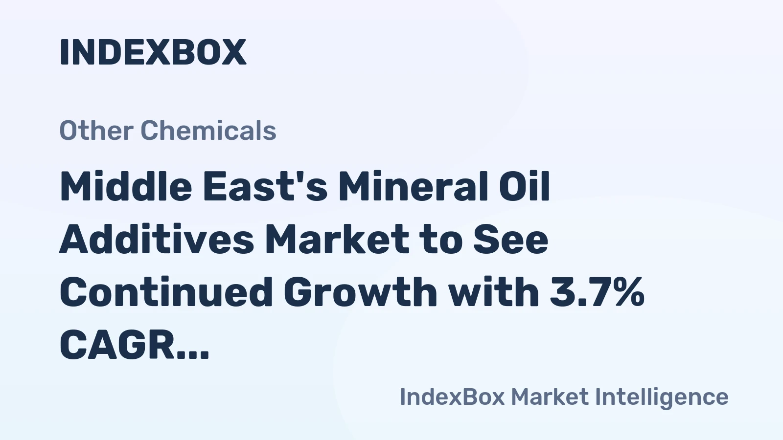 Middle East's Mineral Oil Additives Market to See Continued Growth with 3.7% CAGR through 2035