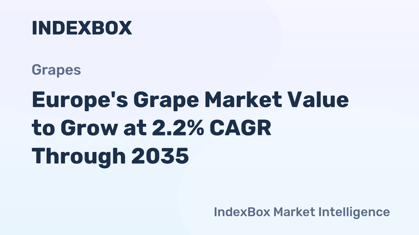 Europe's Grape Market Value to Grow at 2.2% CAGR Through 2035