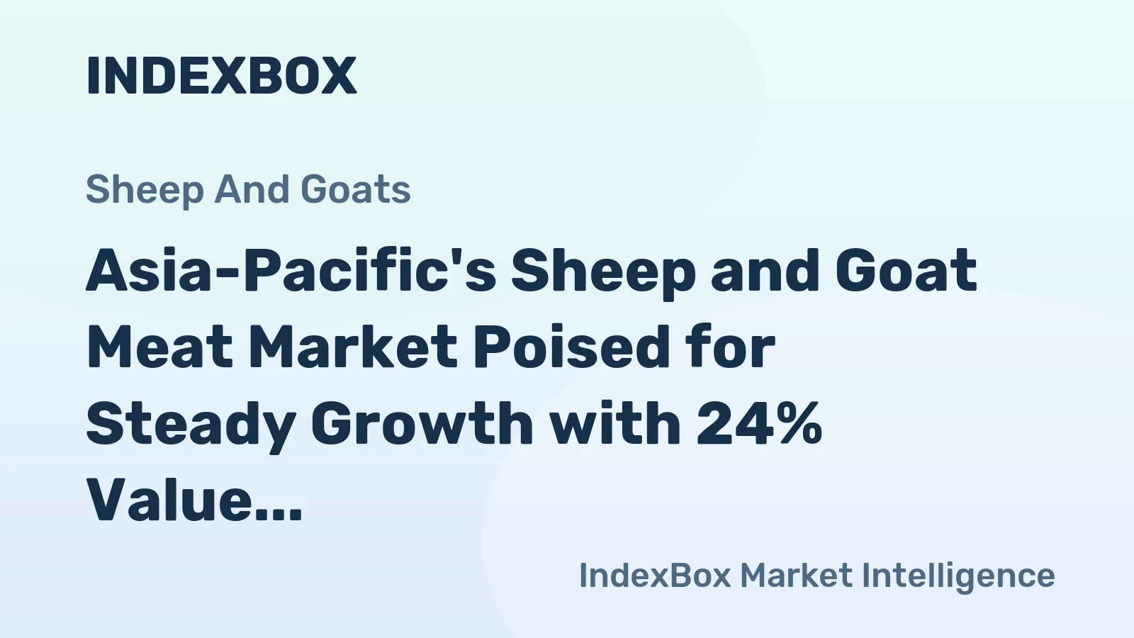 Asia-Pacific's Sheep and Goat Meat Market Poised for Steady Growth with 24% Value CAGR Through 2035