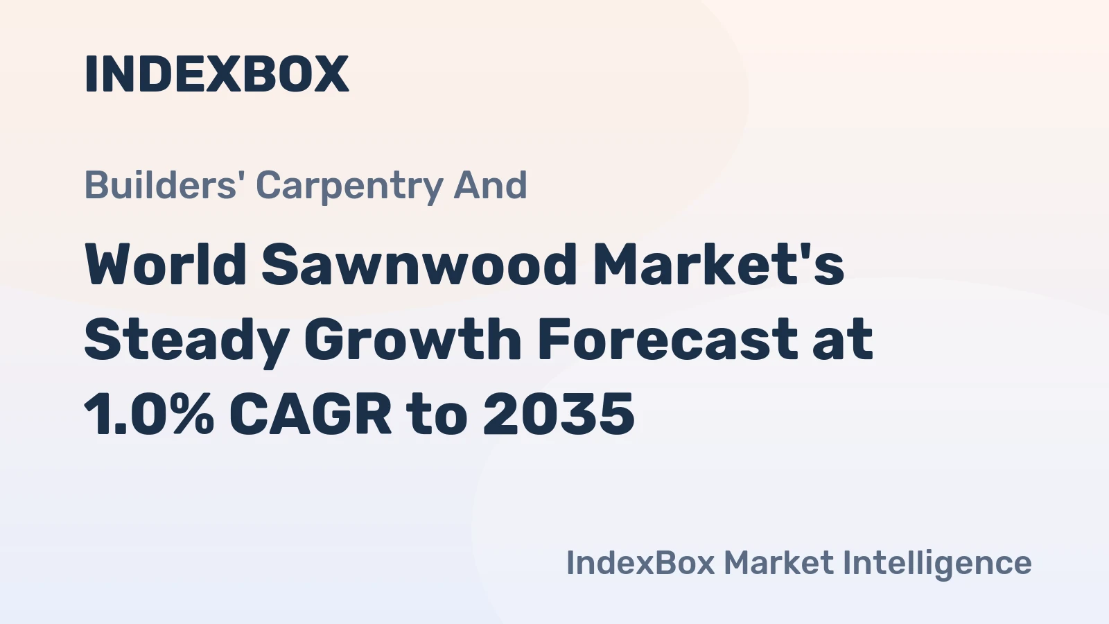 World Sawnwood Market's Steady Growth Forecast at 1.0% CAGR to 2035