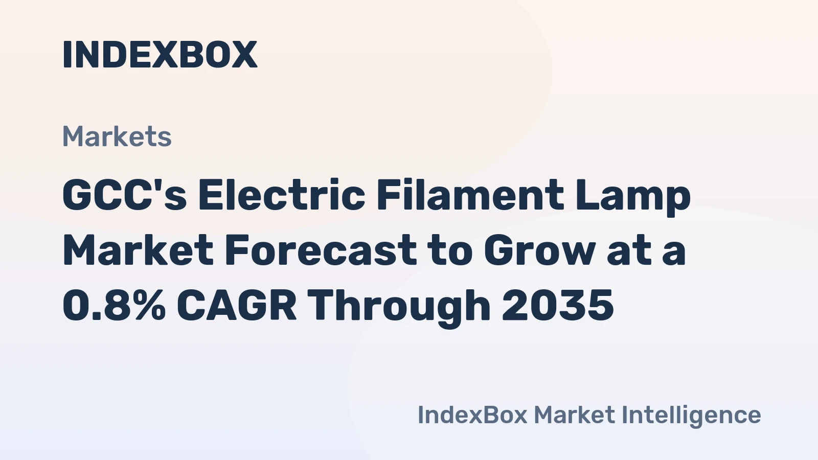 GCC's Electric Filament Lamp Market Forecast to Grow at a 0.8% CAGR Through 2035