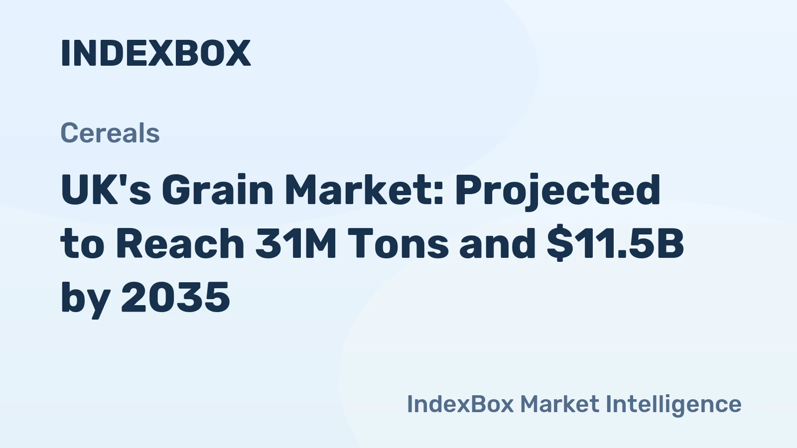 UK's Grain Market: Projected to Reach 31M Tons and $11.5B by 2035