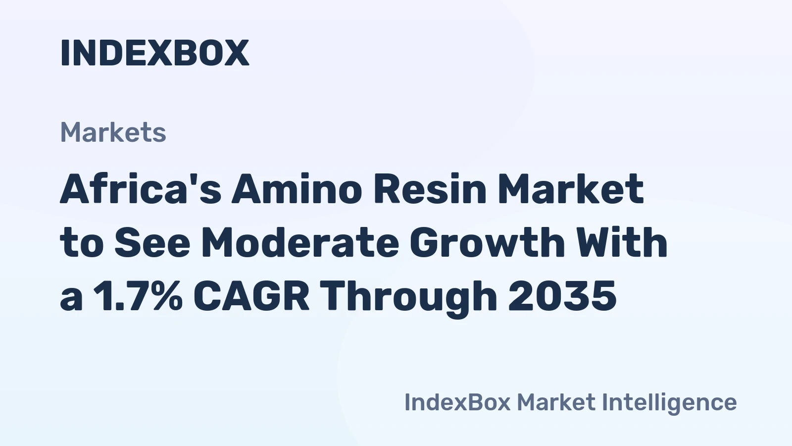 Africa's Amino Resin Market to See Moderate Growth With a 1.7% CAGR Through 2035