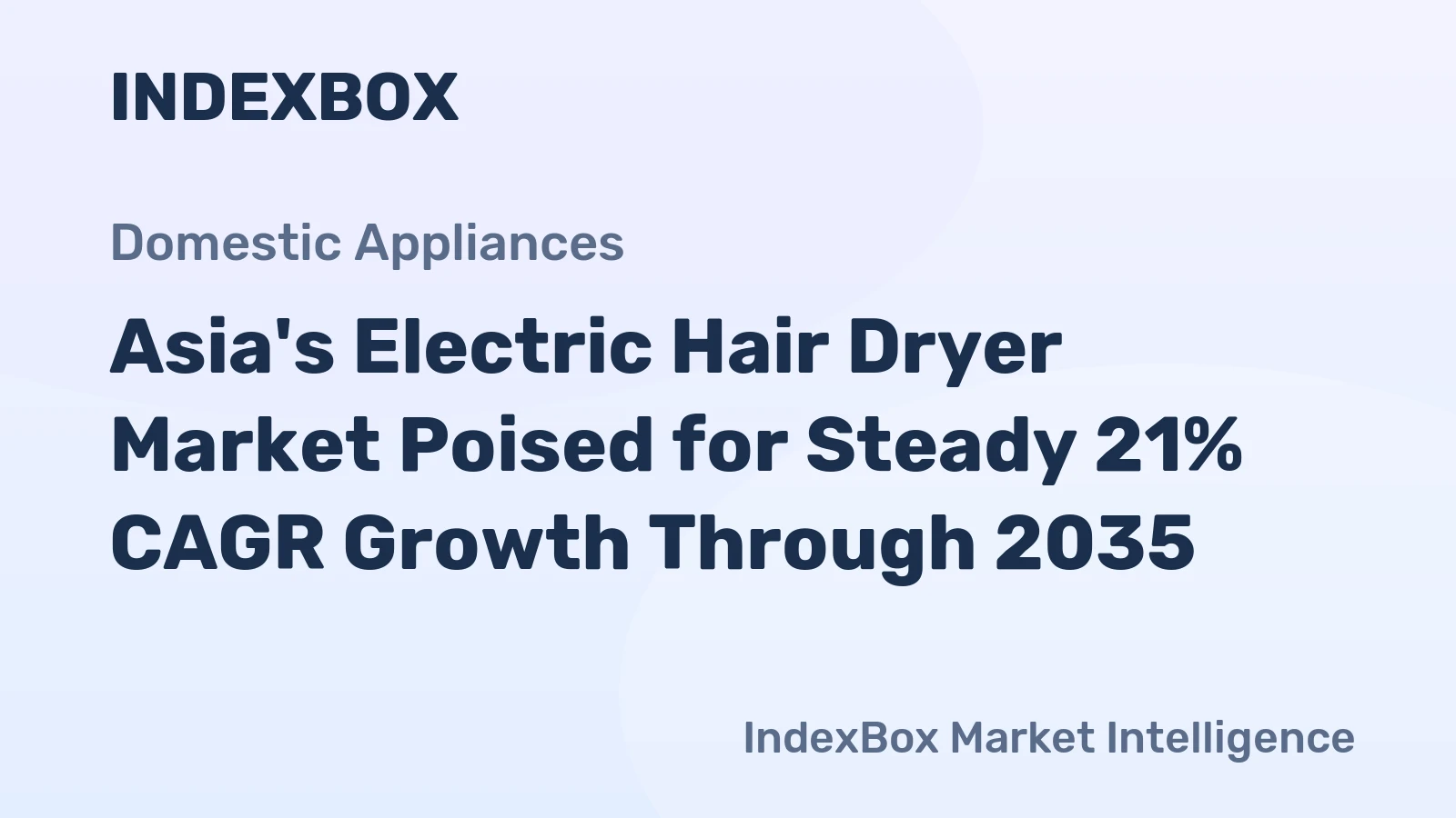 Asia's Electric Hair Dryer Market Poised for Steady 21% CAGR Growth Through 2035