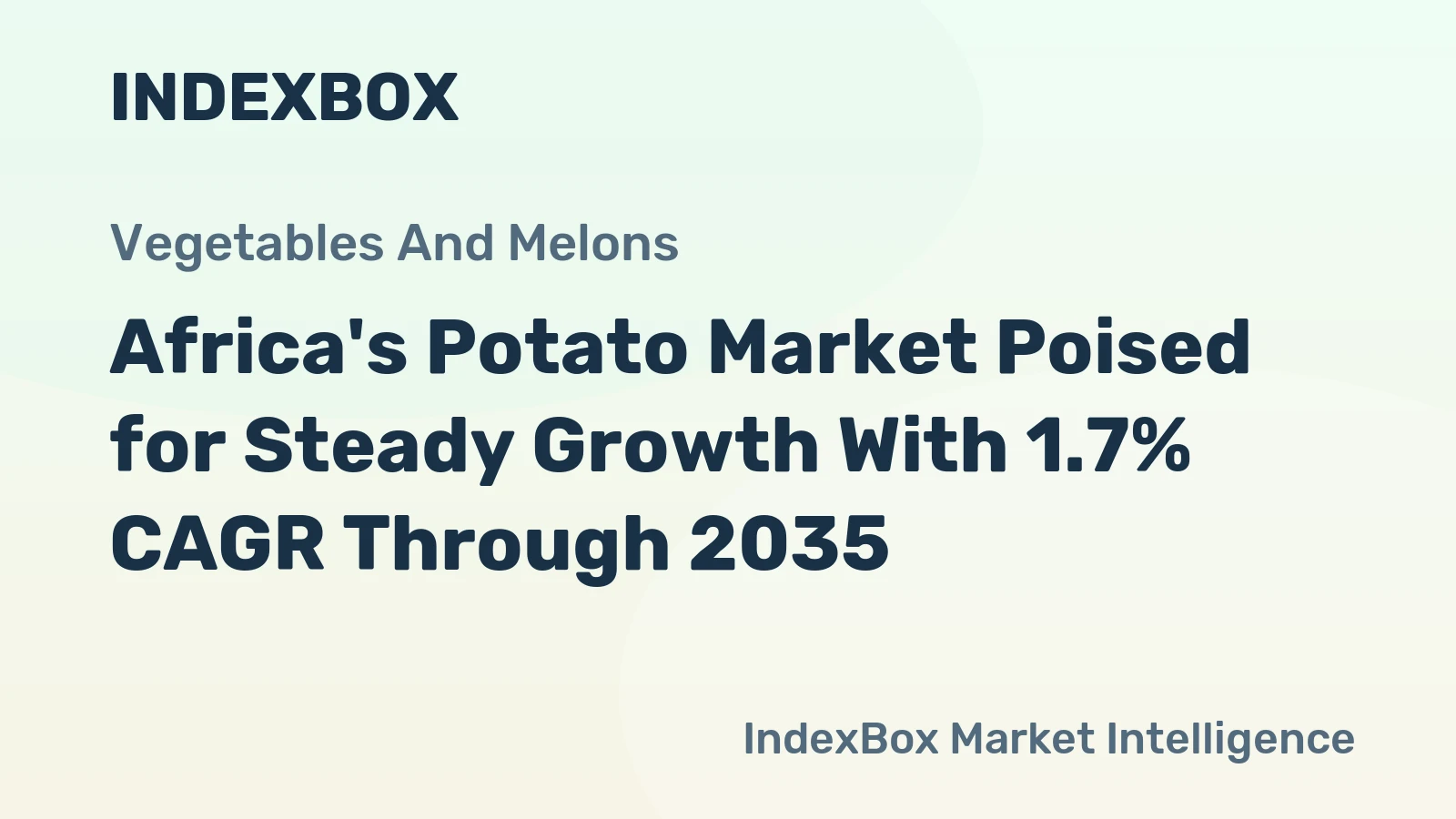 Africa's Potato Market Poised for Steady Growth With 1.7% CAGR Through 2035